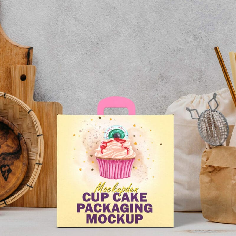 Free Cupcake Packaging Mockup PSD Template » CSS Author