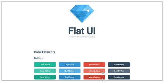 Free Flat GUI Templates » 25 Best Free Flat Style UI Design KIts