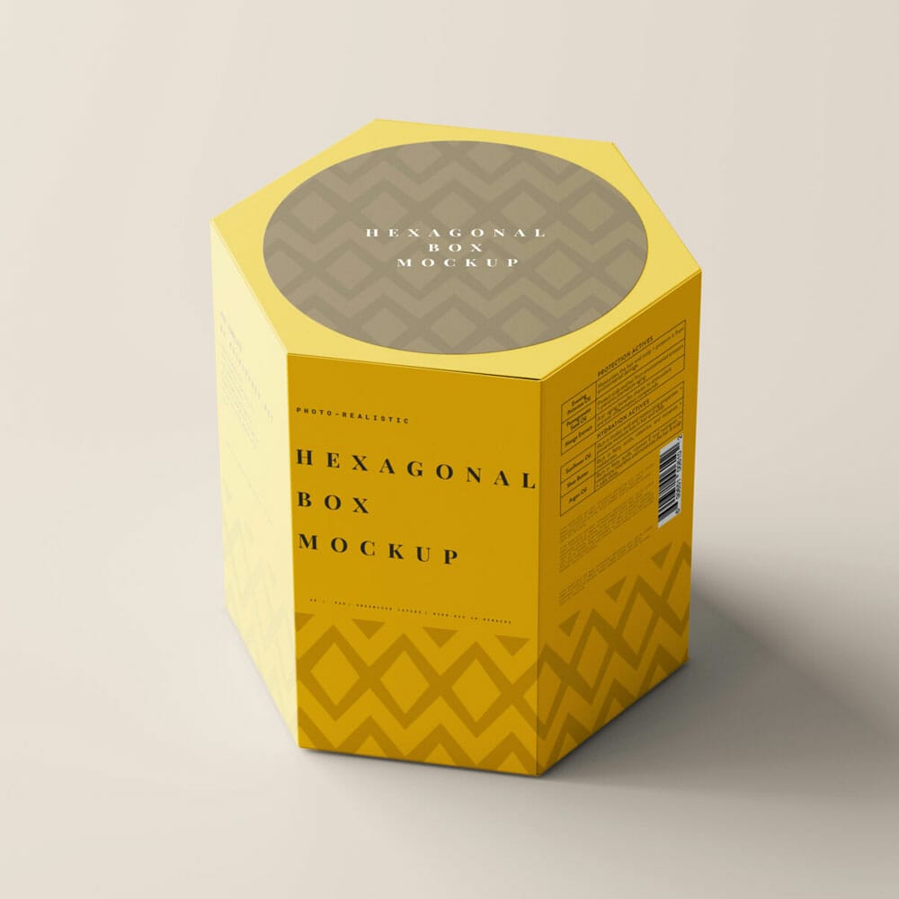 Free Hexagonal Box Mockup PSD » CSS Author