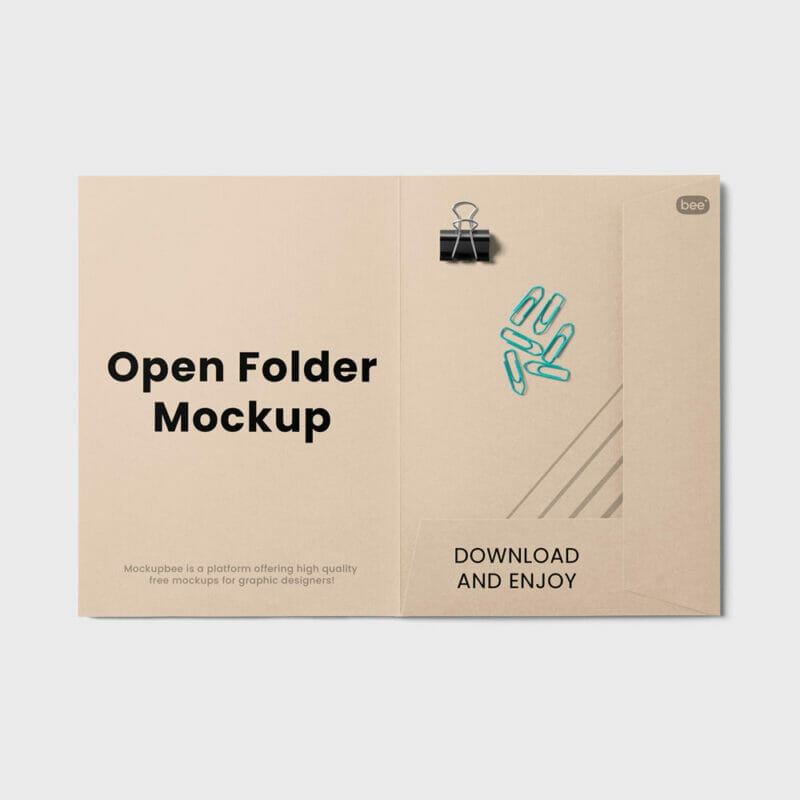 Free Open Folder Mockup PSD » CSS Author