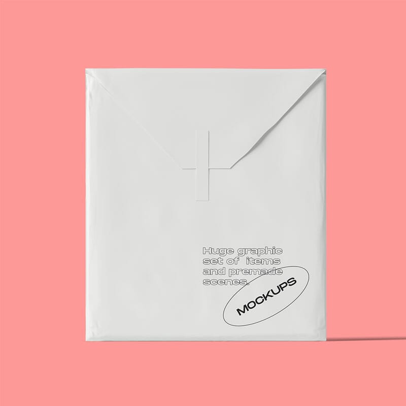 Free Package Front View Mockup PSD Template » CSS Author