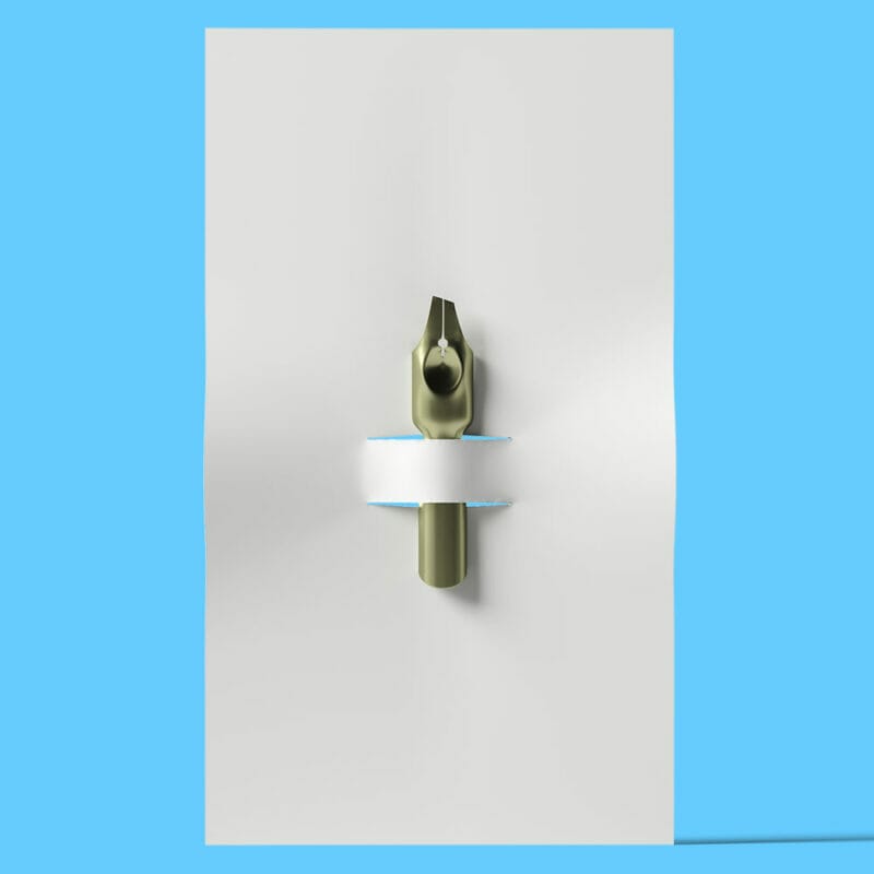 Free Paper With Nib Mockup Front View PSD » CSS Author