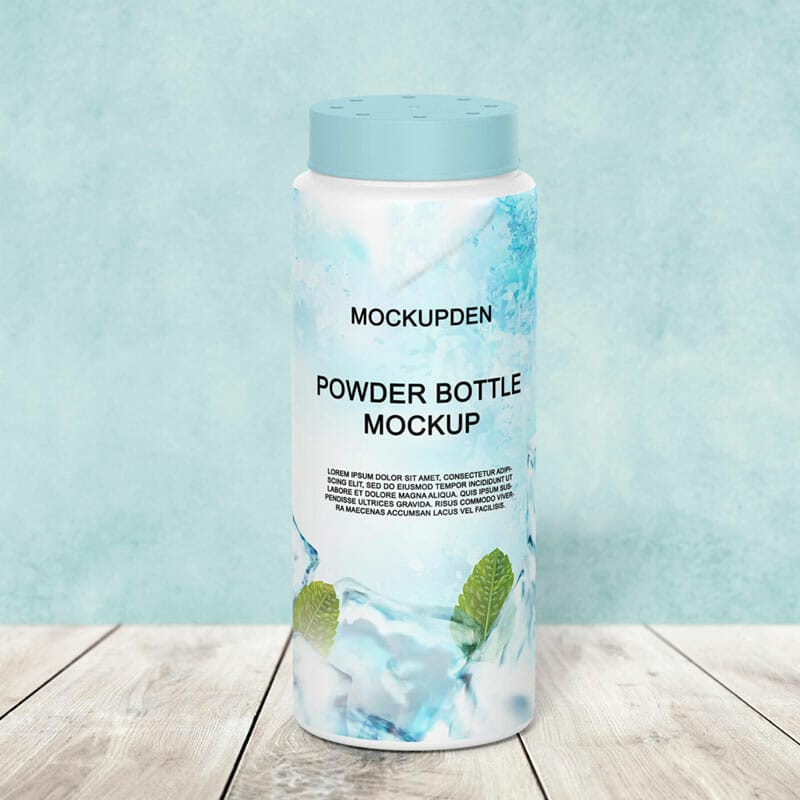 Free Powder Bottle Mockup PSD Template » CSS Author