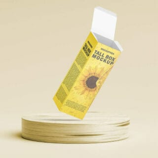 Free Tall Box Packaging Mockup PSD Template » CSS Author