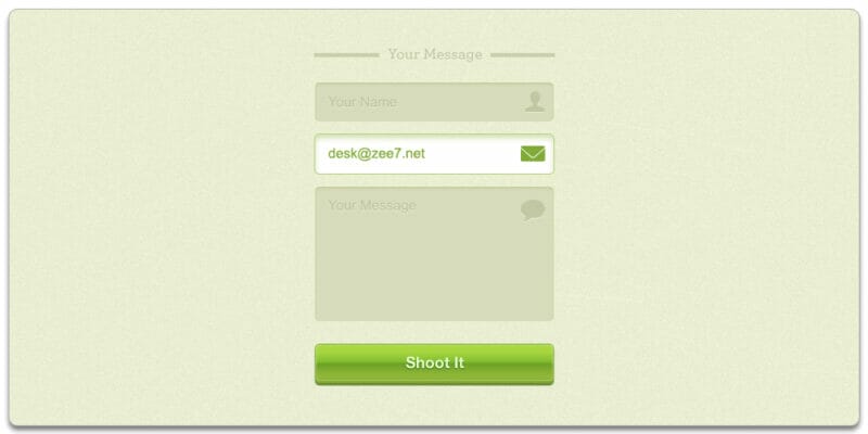 Beautiful Free Web Form PSD Templates