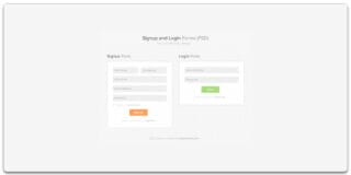 Beautiful Free Web Form PSD Templates