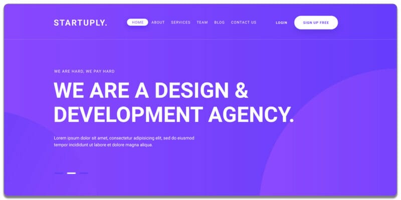 Free Agency Website Templates PSD » CSS Author