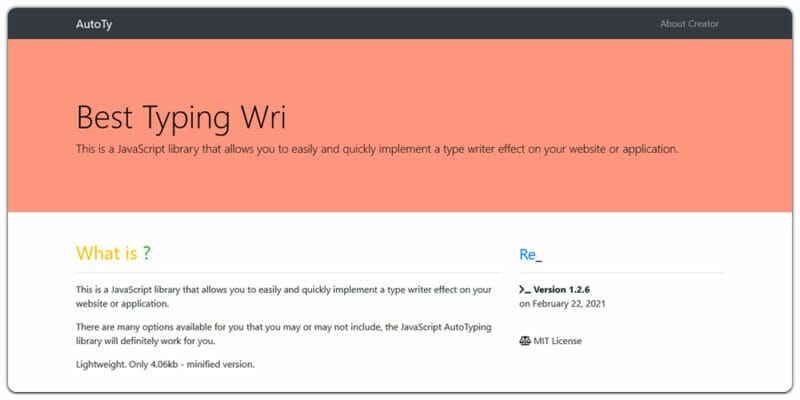 10 + JavaScript Text Effect Libraries » CSS Author