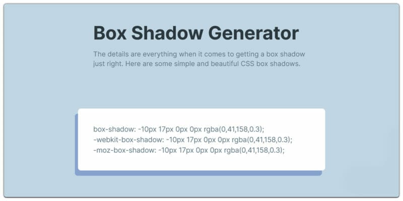 Amazing CSS Shadow Generator Tools Online