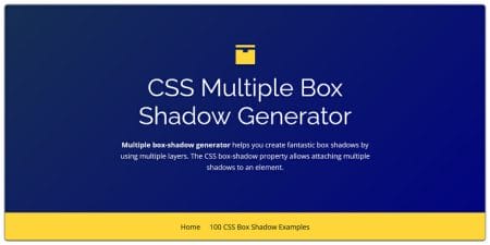 Amazing CSS Shadow Generator Tools Online