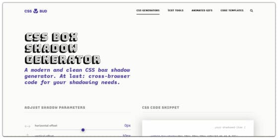 Amazing CSS Shadow Generator Tools Online