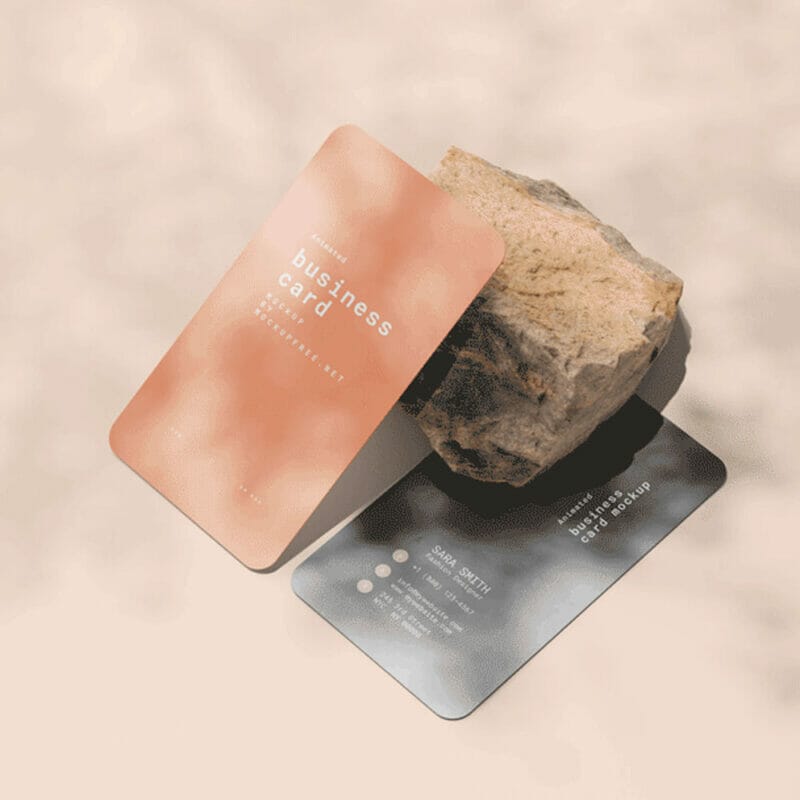 Free Animated Business Card Mockup PSD » CSS Author