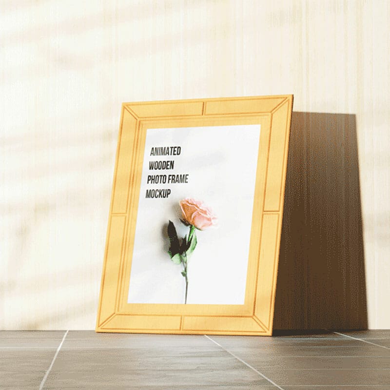 Free Animated Wooden Photo Frame Mockup PSD » CSS Author