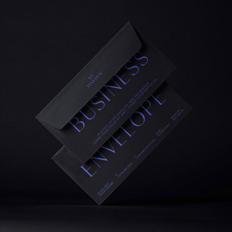 Free Business Letter PSD Envelope Mockup Set » CSS Author