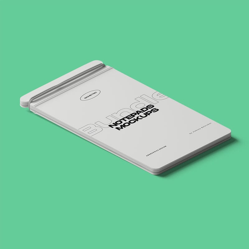 Free Closed Notepad With Rope Isometric Mockup PSD » CSS Author
