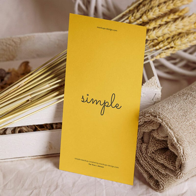 Free DL Leaflet On Bright Background Mockup PSD » CSS Author