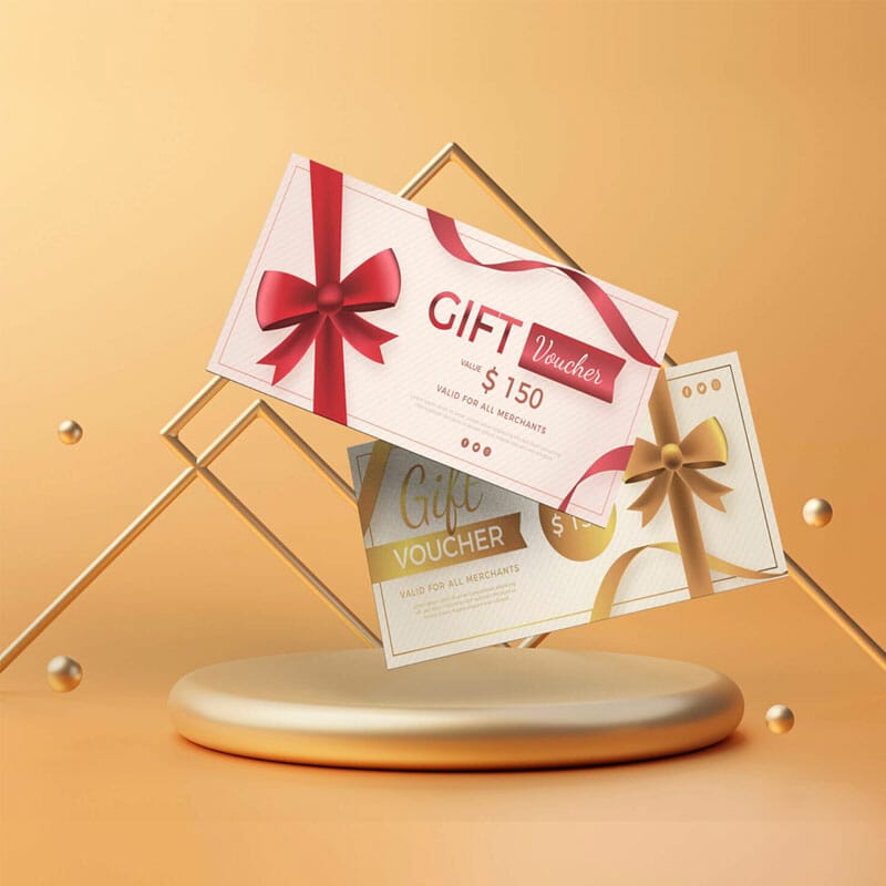 Free Gift Voucher Mockup PSD Template » CSS Author