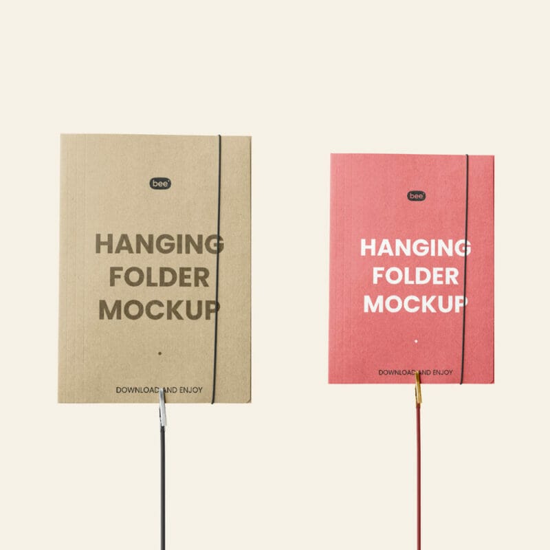 Free Hanging Folder Mockup PSD » CSS Author
