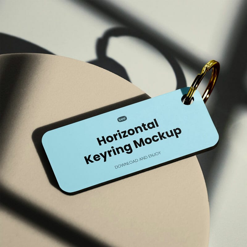 Free Lying Keyring Mockup PSD » CSS Author