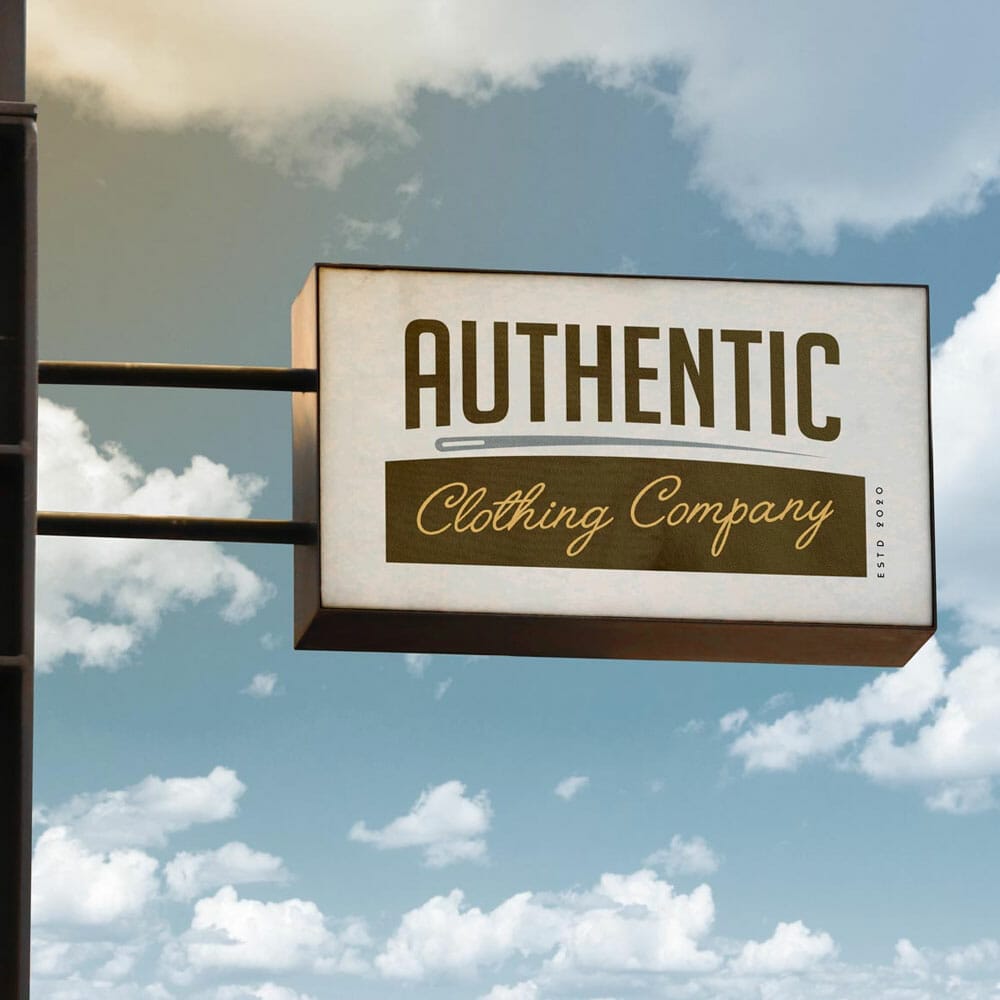 Free Rectangular Sign Mockup PSD » CSS Author