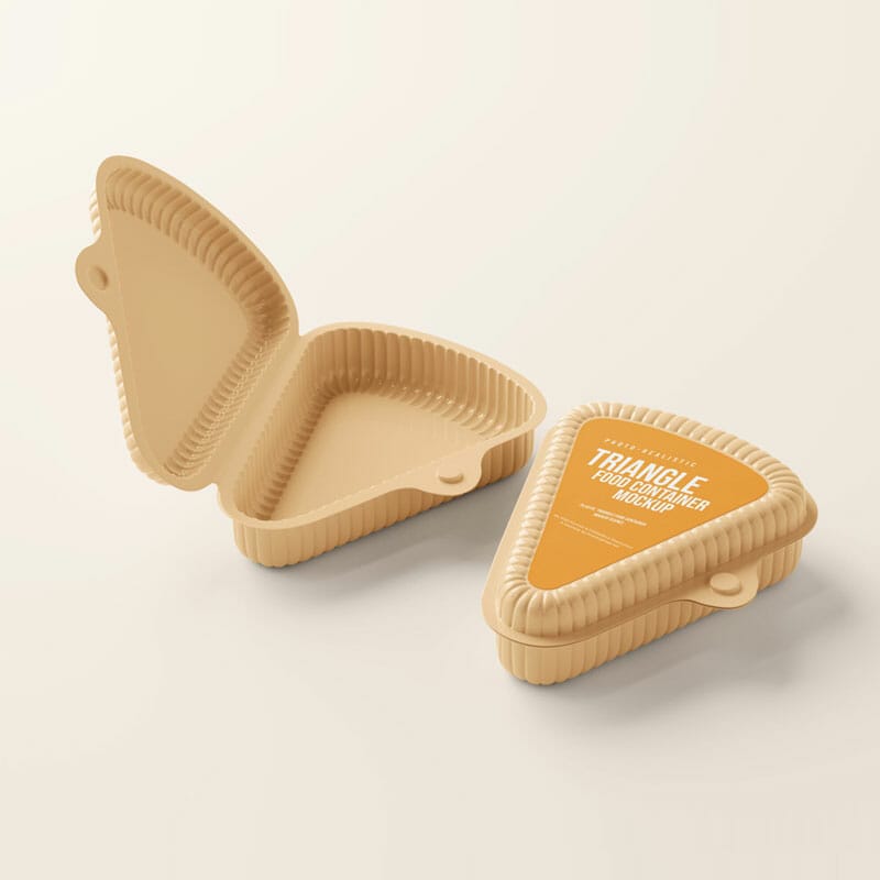 Free Triangle Food Container Mockup PSD » CSS Author