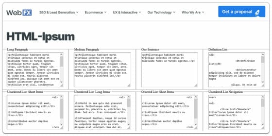 Dummy Text Generators And Tools » CSS Author