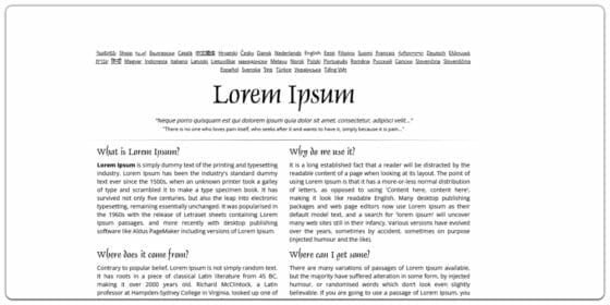 Dummy Text Generators And Tools » CSS Author