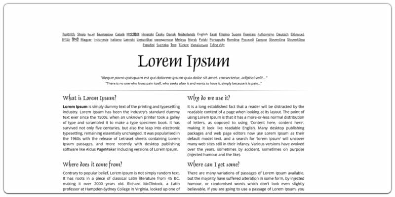 Dummy Text Generators And Tools » CSS Author