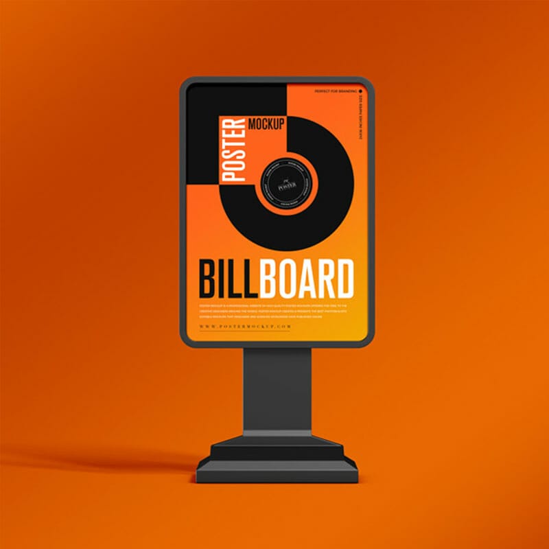 PSD Advertising Billboard Stand Poster Mockup » CSS Author