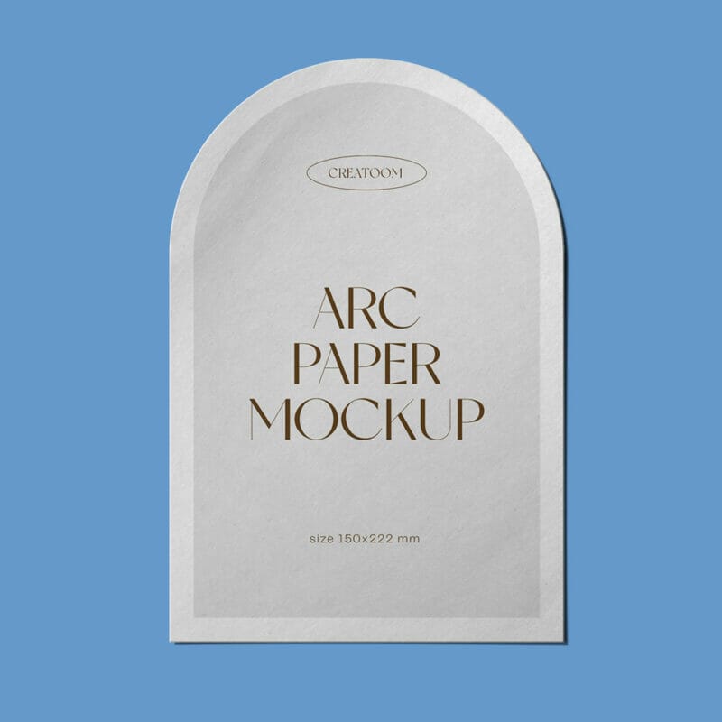 Free Front View Paper Arc Mockup PSD » CSS Author