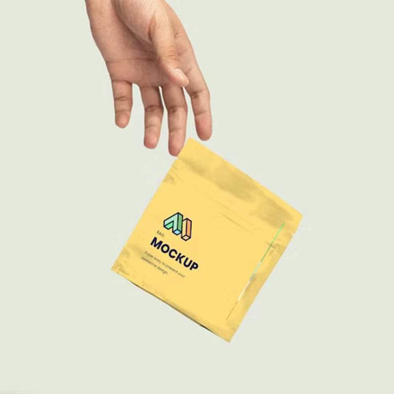 Free Hand Dropping Paper Bag Mockup PSD » CSS Author