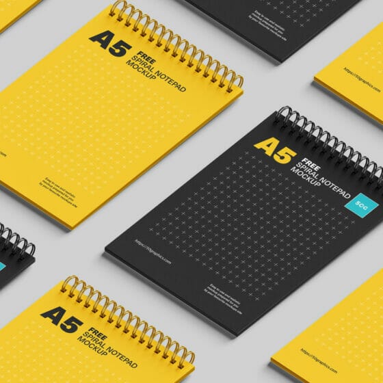 Free Notebook Planner Notepad Mockups PSD » CSS Author