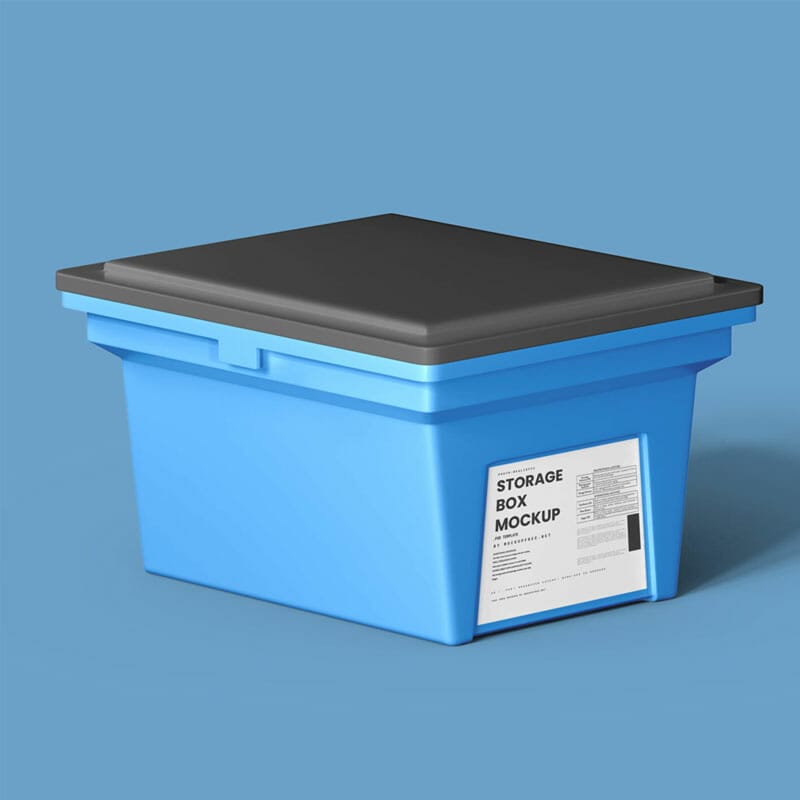 Free Plastic Storage Box Mockups PSD » CSS Author