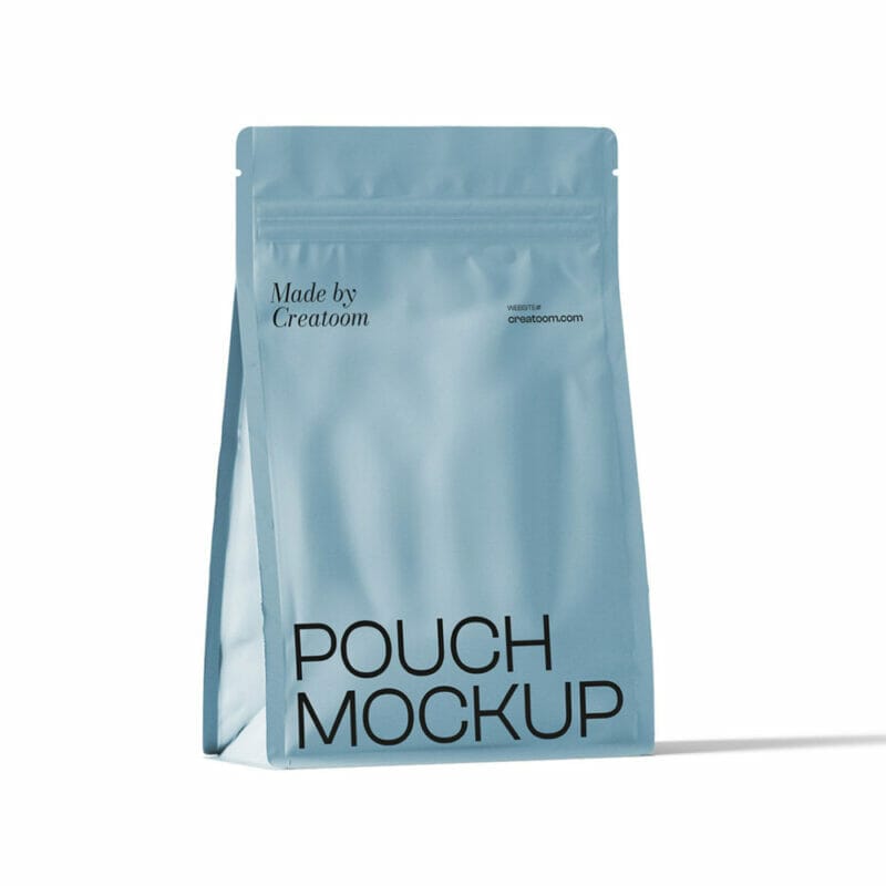 Free Pouch Mockup Front View PSD » CSS Author