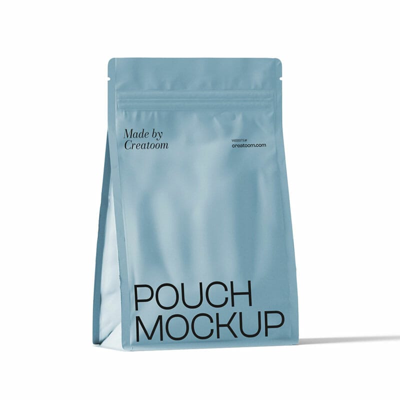 Free Pouch Mockup Front View PSD » CSS Author