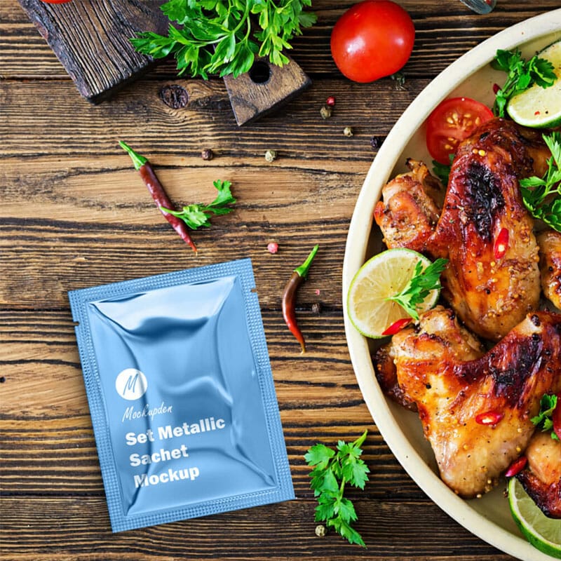 Free Set Metallic Sachet Mockup PSD Template » CSS Author