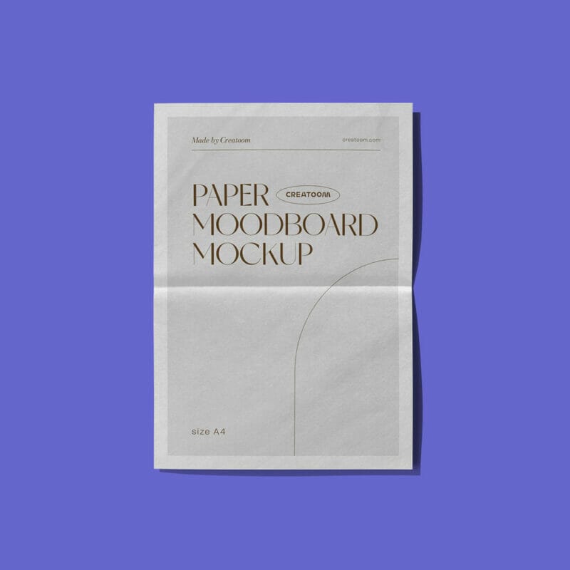 Front View Free Paper Mockup PSD Template » CSS Author