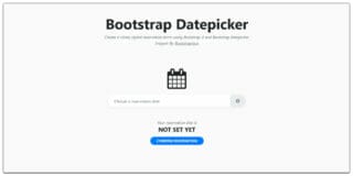 Top Bootstrap Datepickers And Timepickers For Websites
