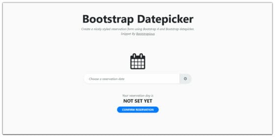 Top Bootstrap Datepickers And Timepickers For Websites