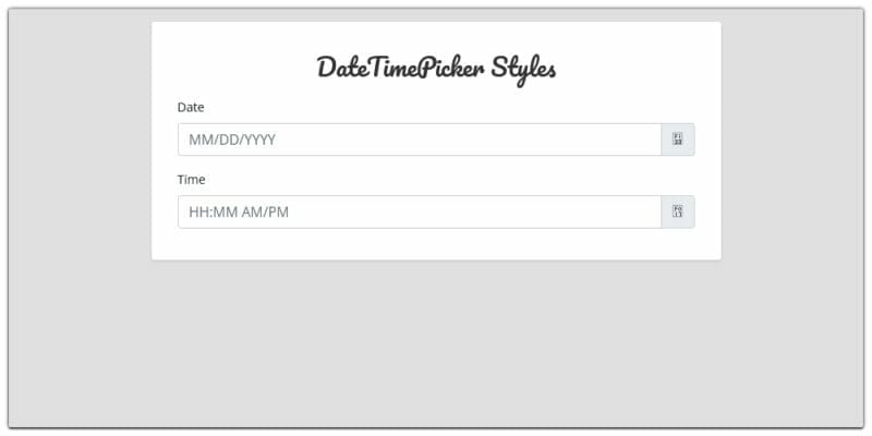 Top Bootstrap Datepickers And Timepickers For Websites