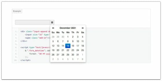 Top Bootstrap Datepickers And Timepickers For Websites