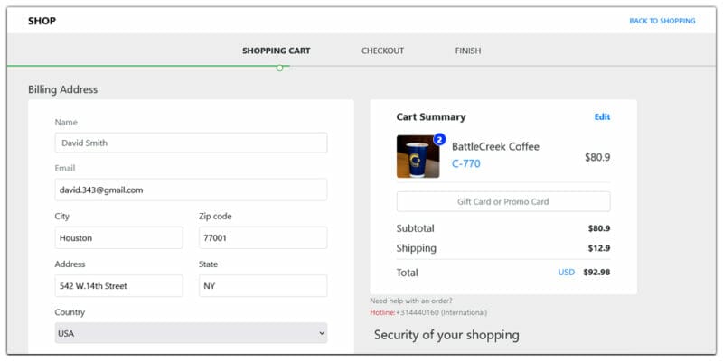 Free Bootstrap Shopping Cart Templates » CSS Author