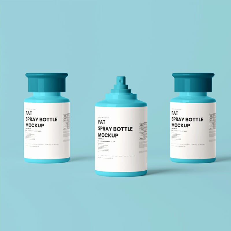 Free Fat And Short Spray Can Mockups PSD » CSS Author