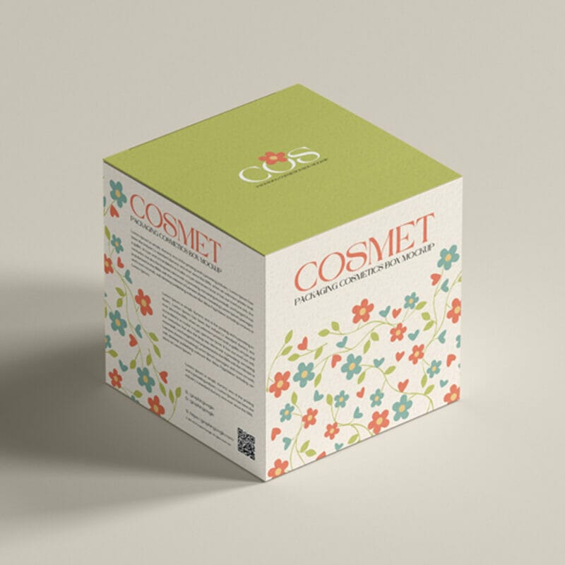 Free Packaging Cosmetics Box Mockup PSD » CSS Author