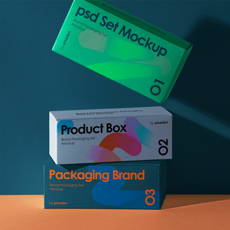 Free Packaging Product PSD Mockup Boxes » CSS Author