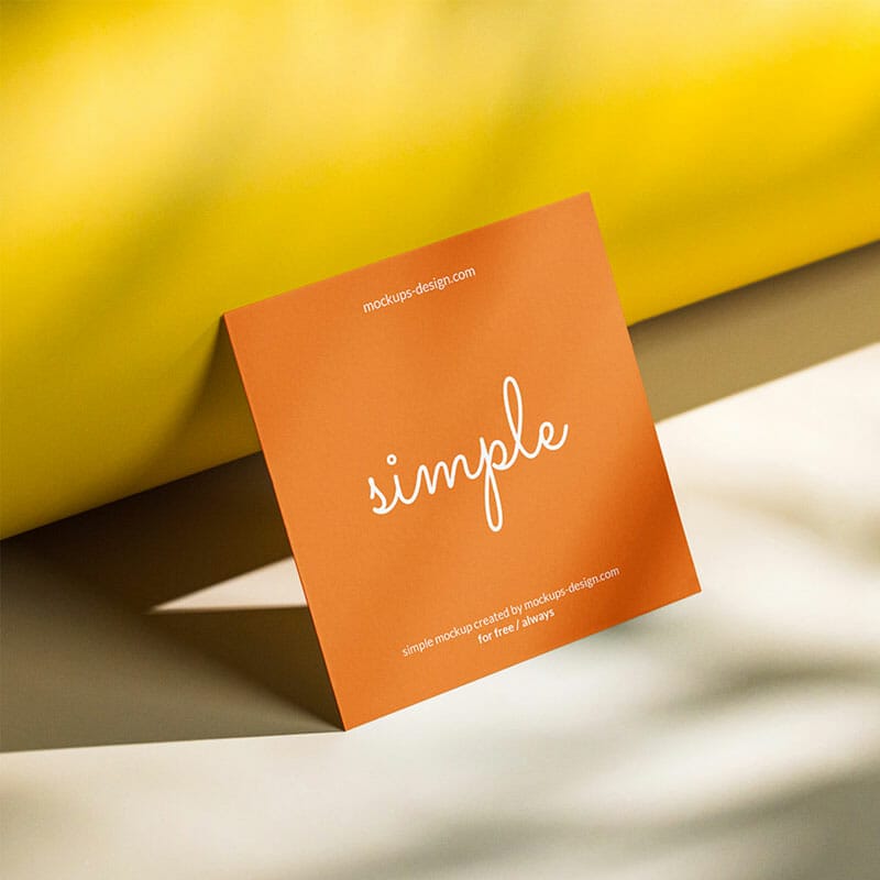 Free Sunny Square Flyer Mockup PSD » CSS Author