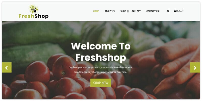 Top Free Grocery Store Bootstrap Templates