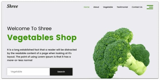 Top Free Grocery Store Bootstrap Templates