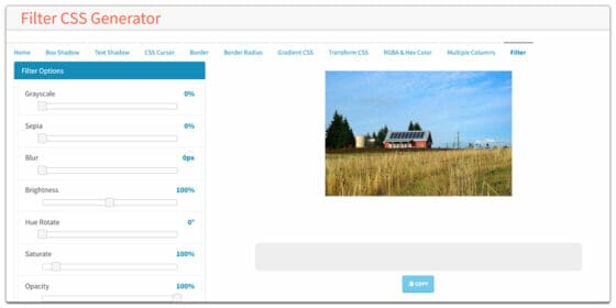 CSS Filter Generators & Libraries » CSS Author