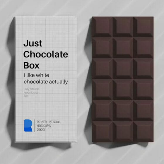 Free Chocolate Box Packaging Mockup PSD » CSS Author